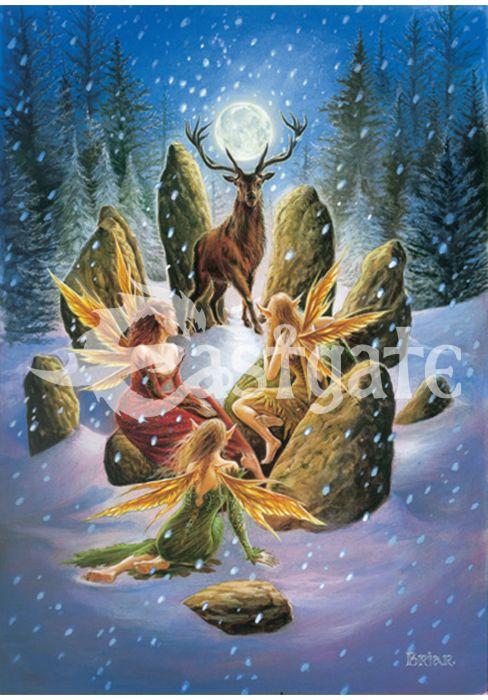 Yule Stag Card — Goldenhands