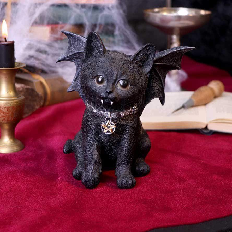 Vampuss Black Vampire Bat Cat Figurine — Goldenhands
